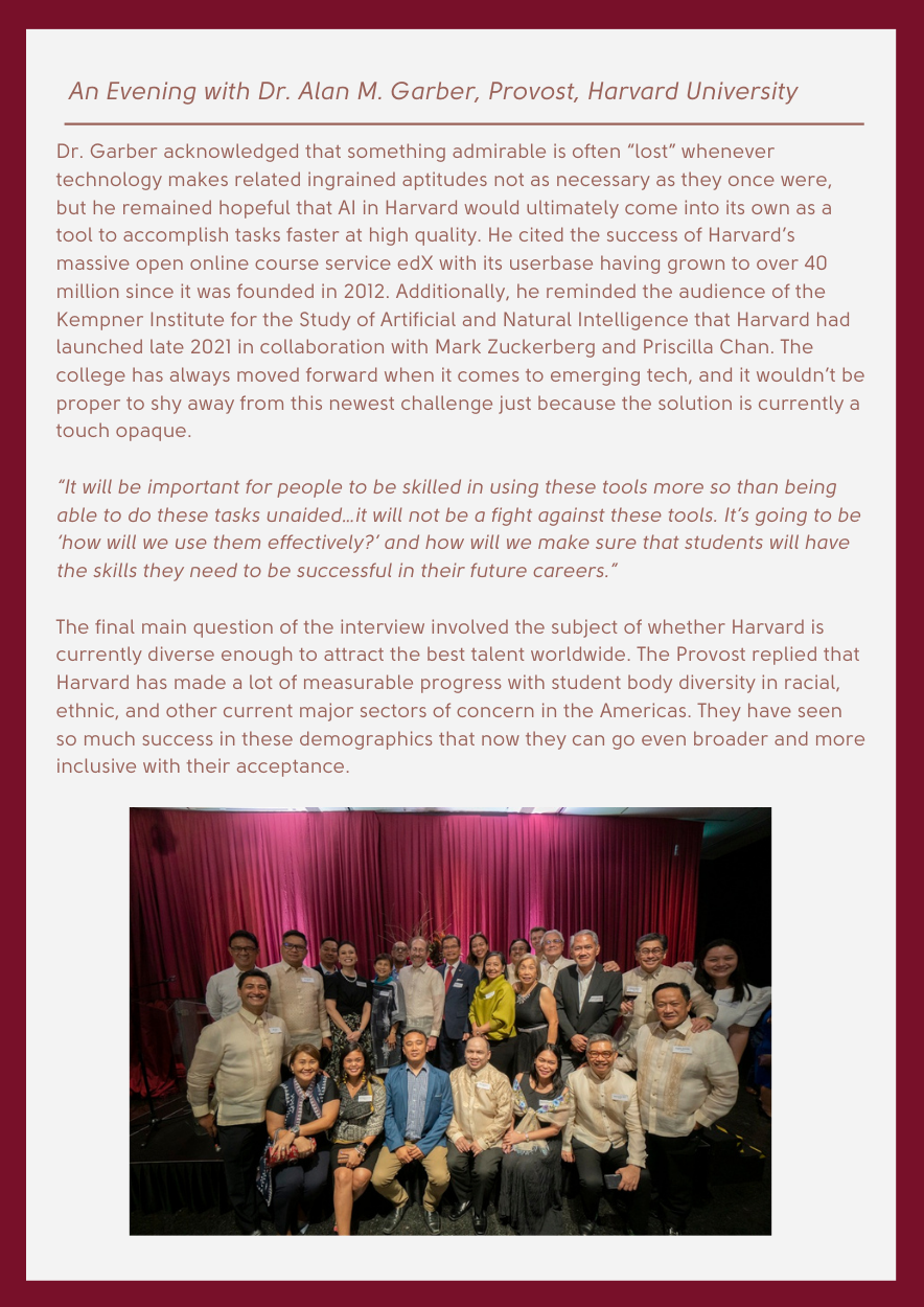 Harvard Club of the Philippines: An Evening with Dr. Alan M. Garber ...